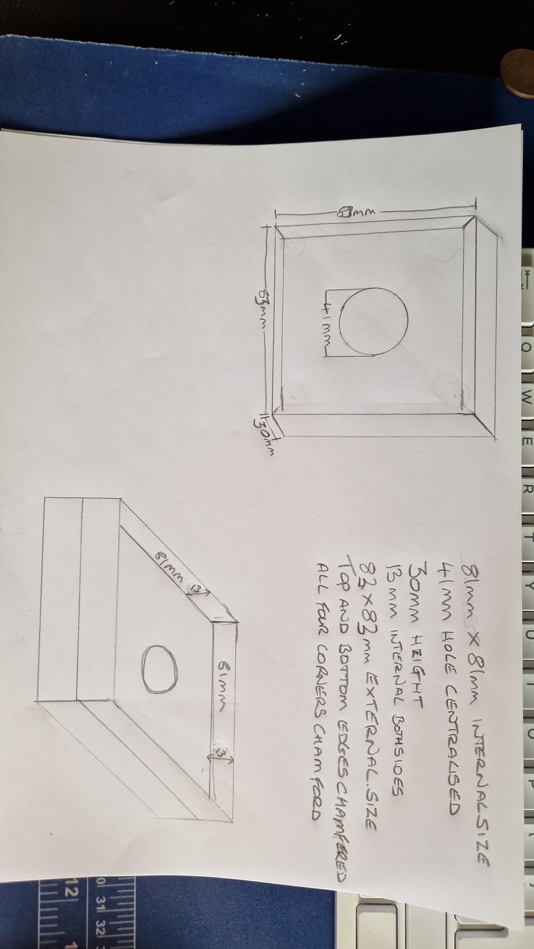 81mm x 81mm Newel Post Spigot Connector